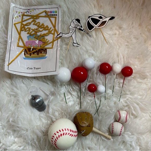 Party Supplies | Baseball Cake Decorations Sports Theme Party | Poshmark